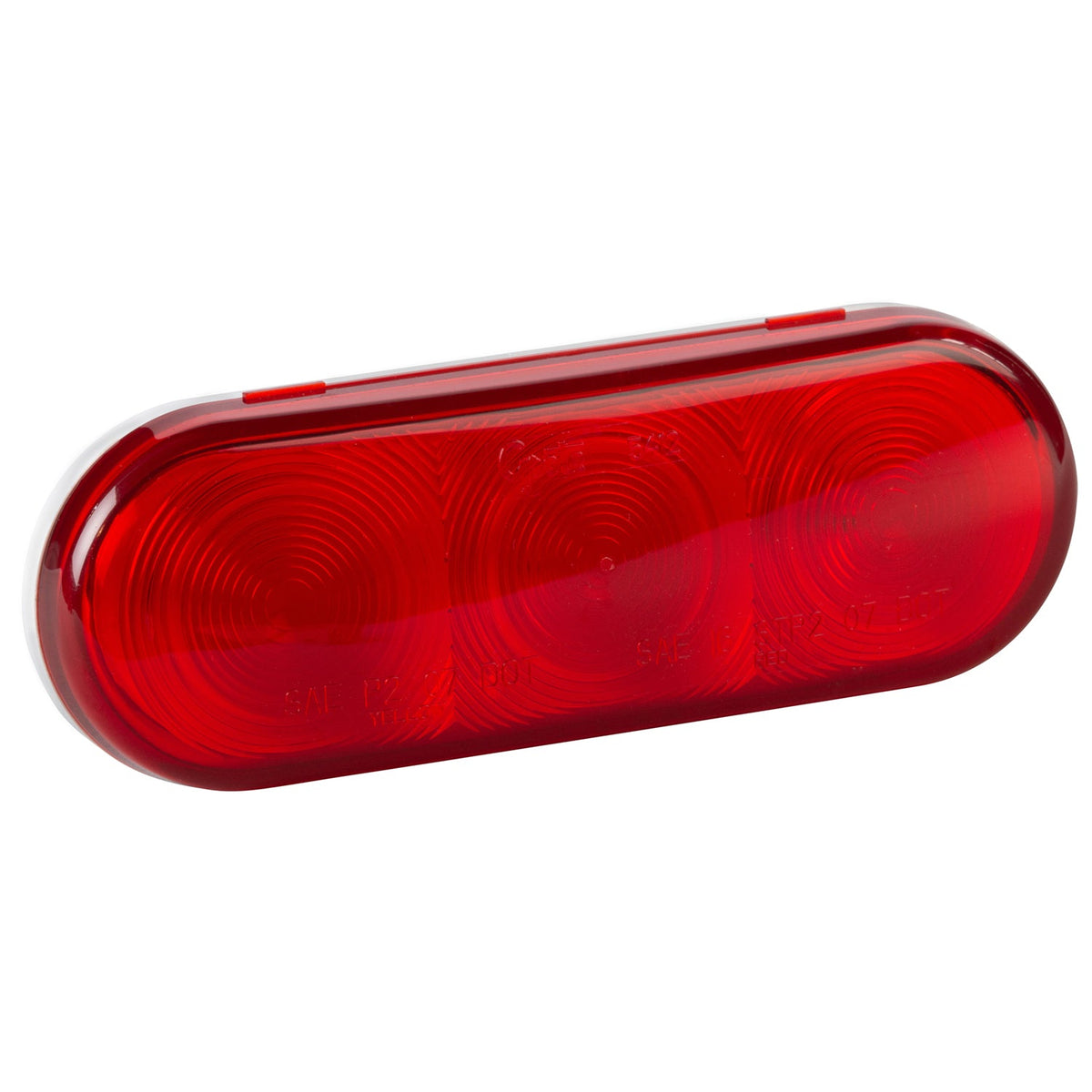 STT Lamp, Red, Oval, Male Pin, 3 Diode LED